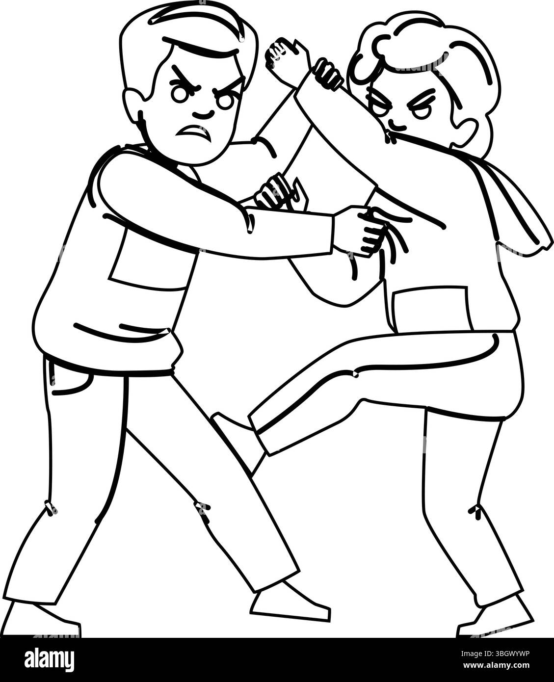 wrestle kid boy fight vector Stock Vector Image & Art - Alamy