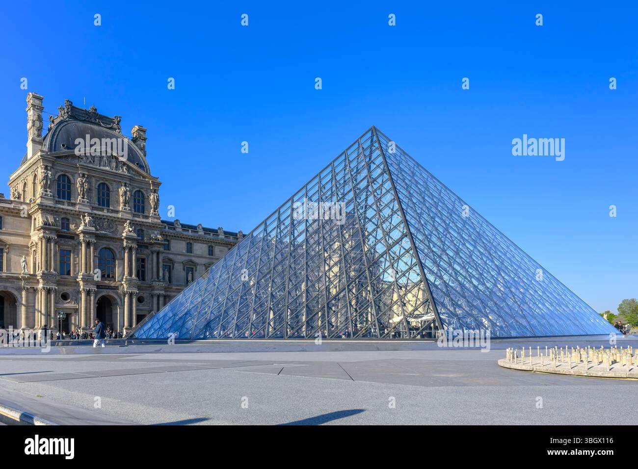 The iconic glass pyramid created by IM Pei in the 1980s. Built in the ...