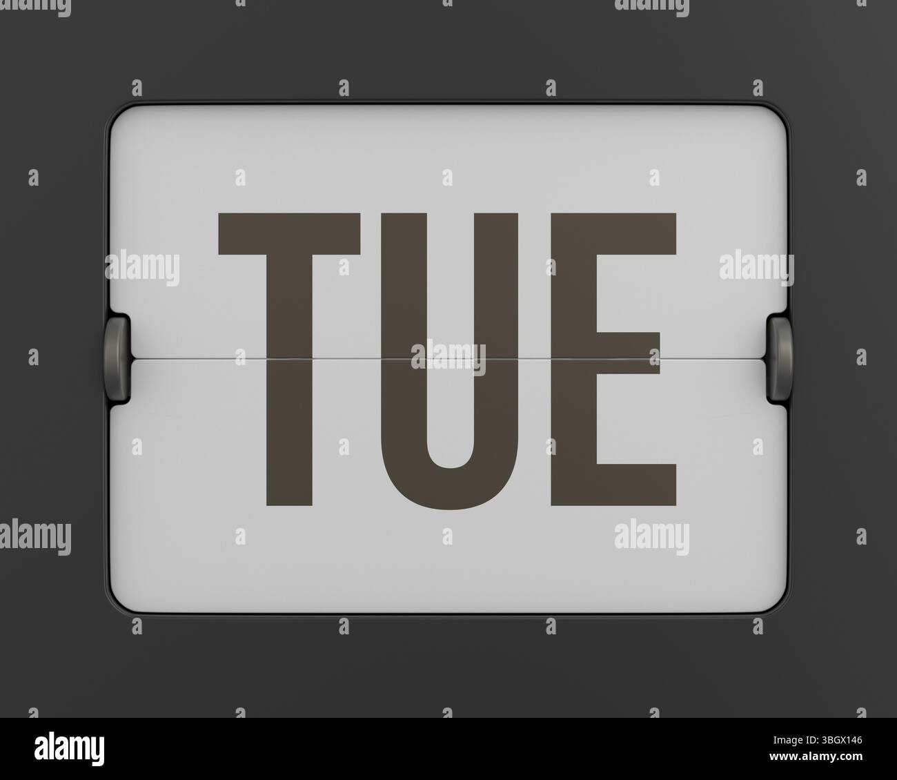 Days of a week flip calendar. 3D illustration Stock Photo - Alamy