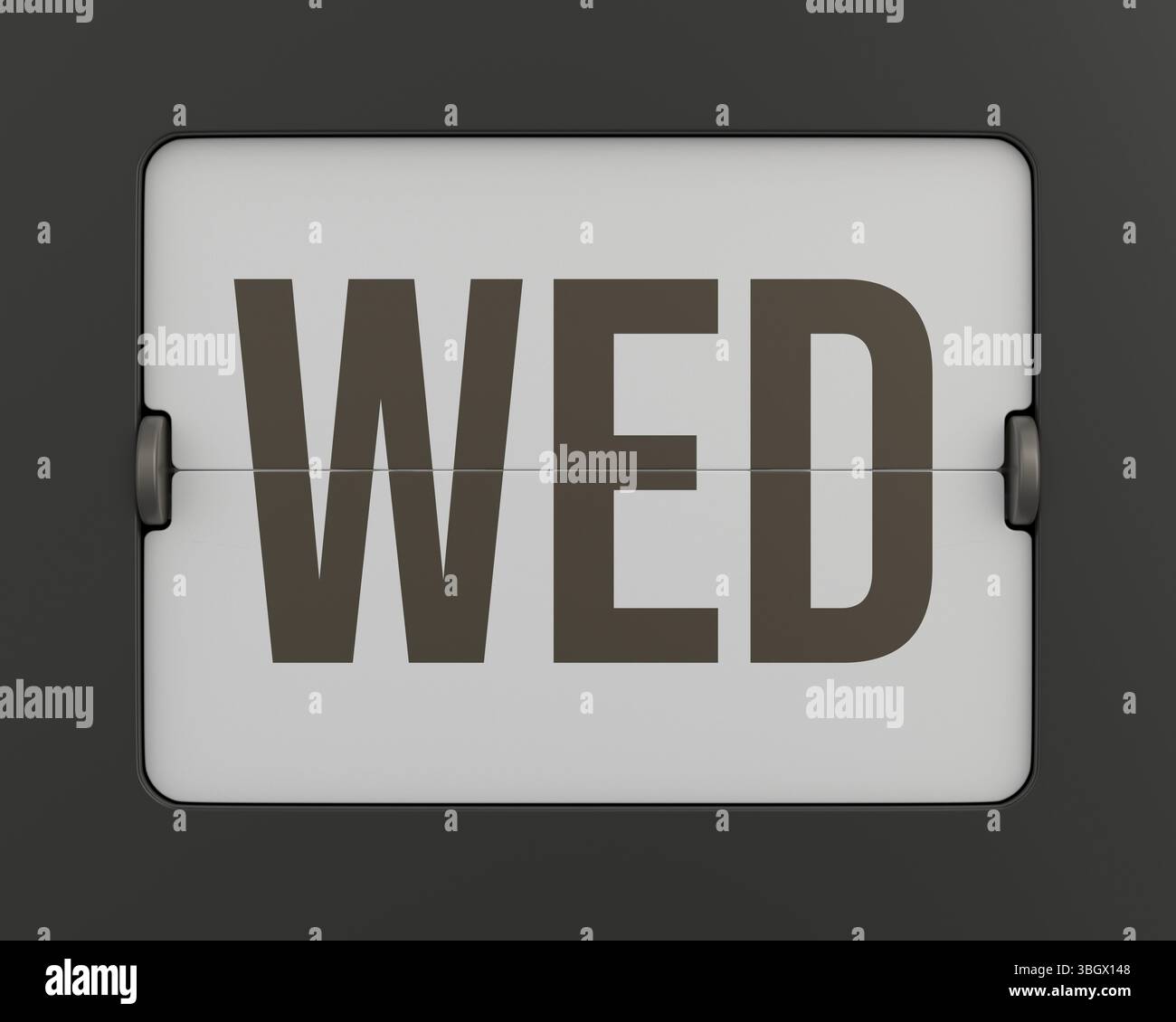 Days of a week flip calendar. 3D illustration Stock Photo - Alamy