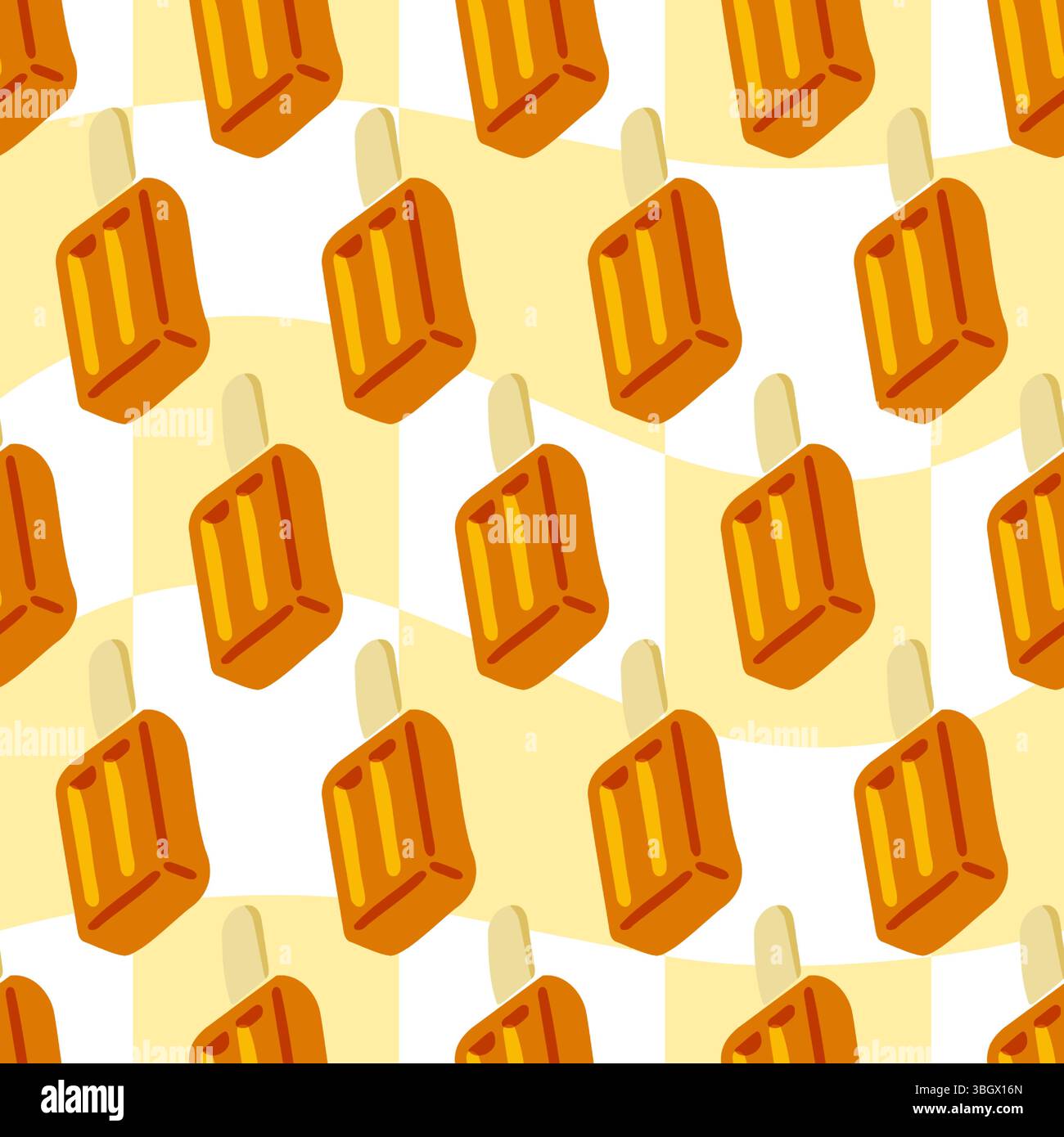 Yellow ice cream melting Stock Vector Images - Alamy