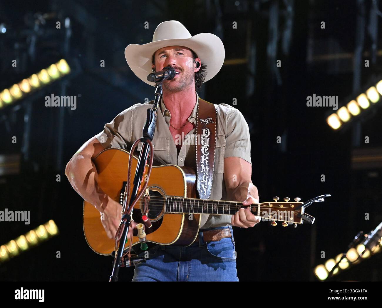 Nashville, USA. 05th June, 2025. Riley Green onstage at CMA Fest 2025 ...