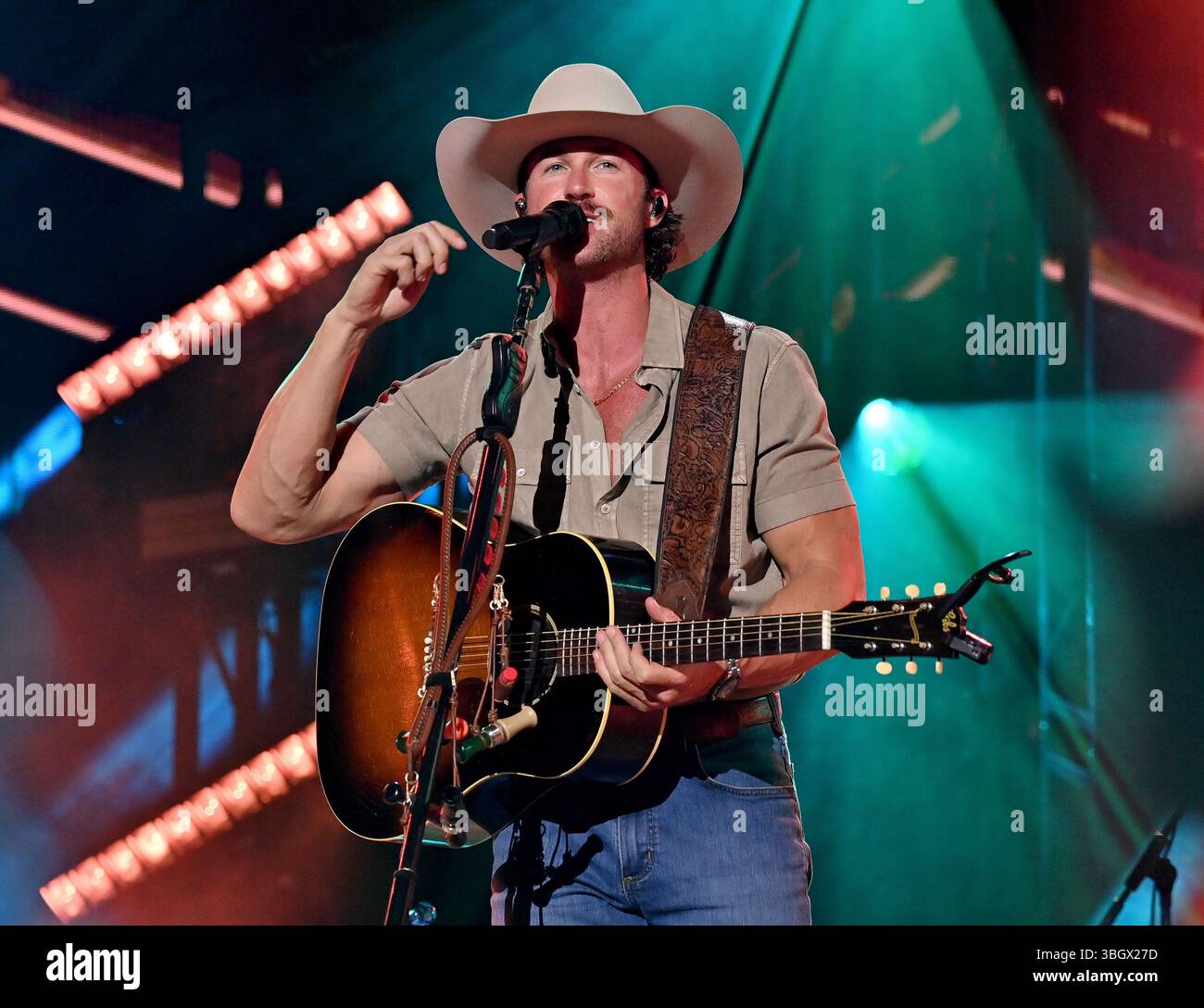 Nashville, USA. 05th June, 2025. Riley Green onstage at CMA Fest 2025 ...