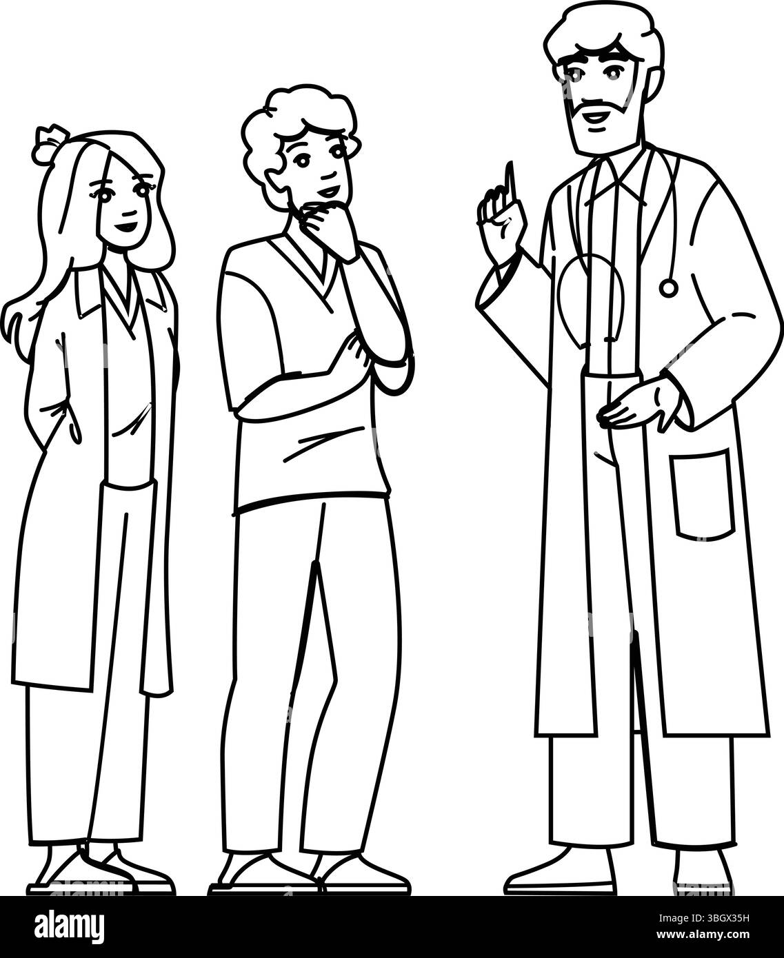 Doctor teaching medical students Cut Out Stock Images & Pictures - Alamy