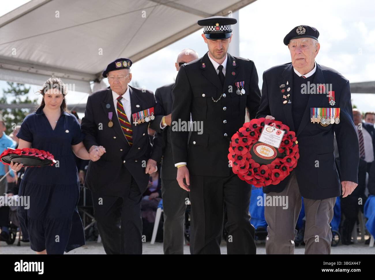 D-Day veteran and Ambassador for the British Normandy Memorial, Ken Hay ...