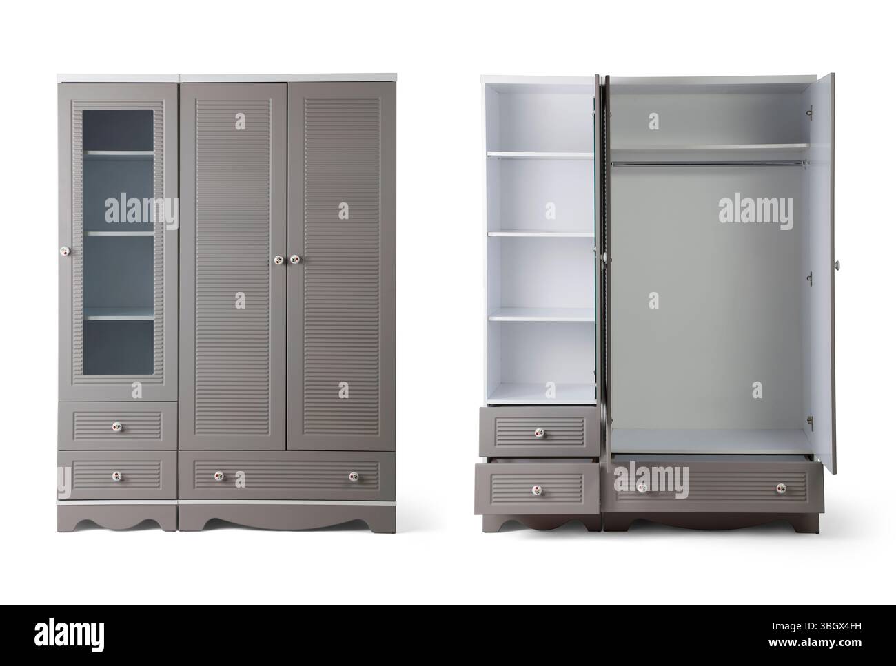 wardrobe isolated on white background Stock Photo - Alamy