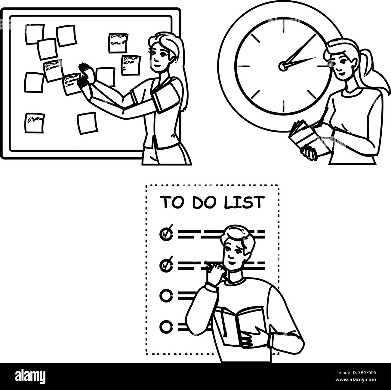 Workflow tasks Black and White Stock Photos & Images - Alamy