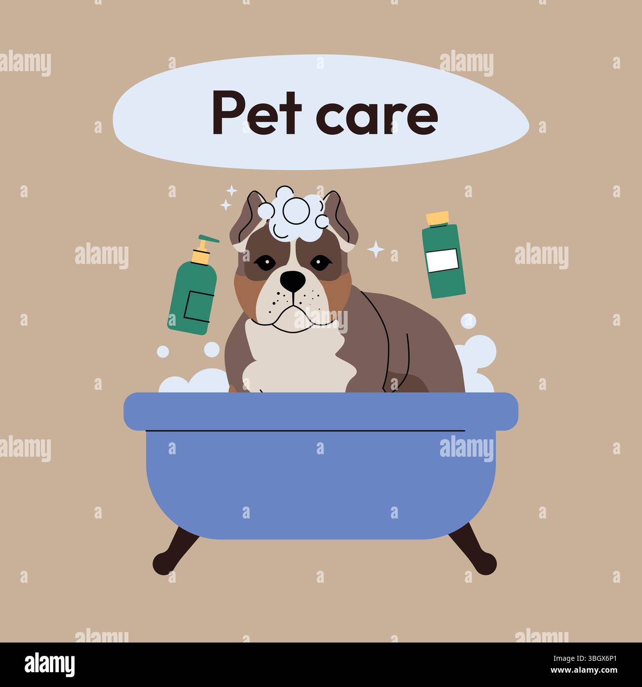 Collection blue pet care Stock Vector Images - Alamy