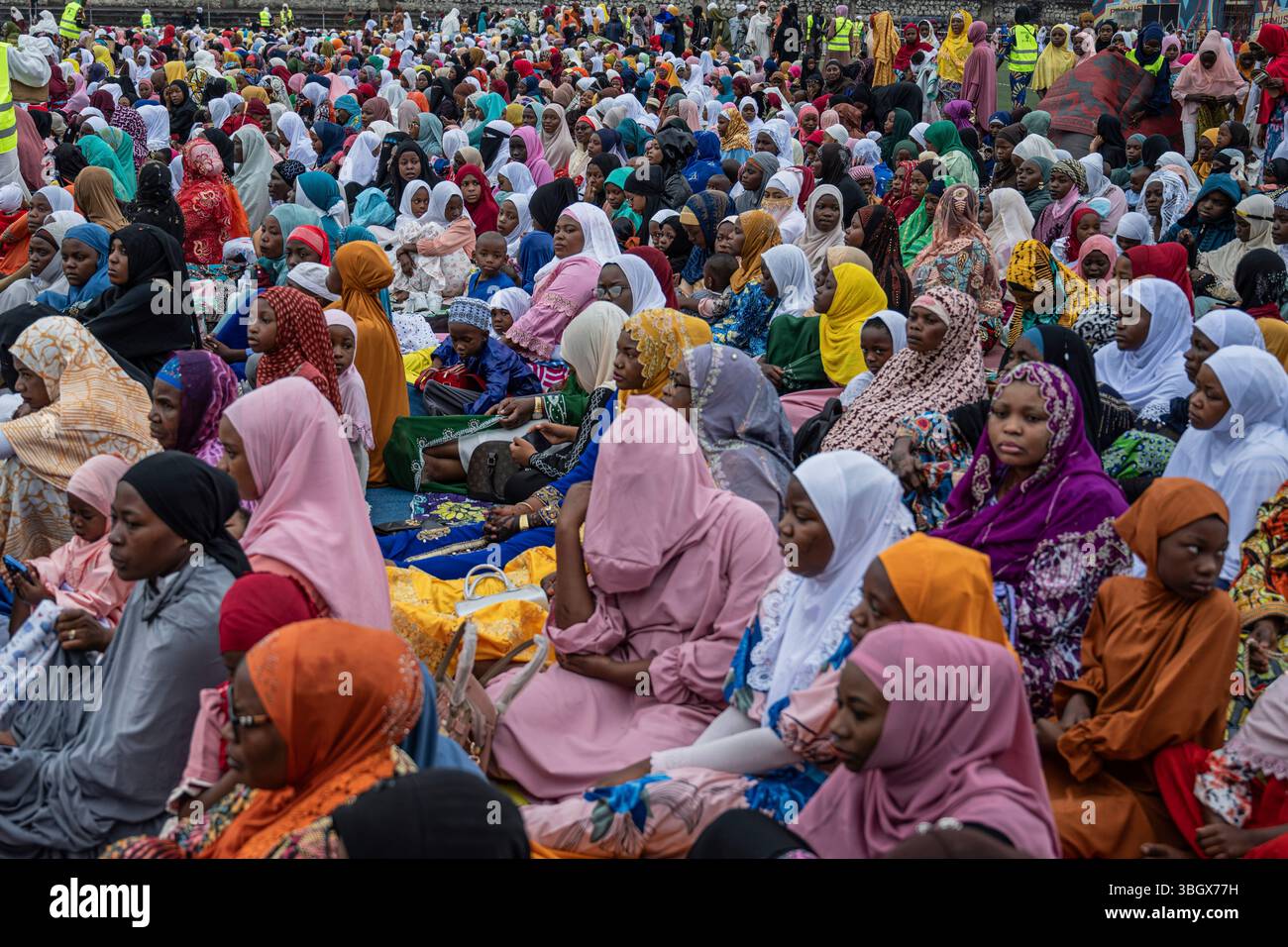 Muslims gather for Eid al-Adha prayers in Goma, Democratic Republic of ...