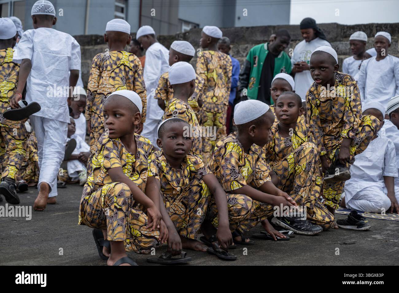 Muslims gather for Eid al-Adha prayers in Goma, Democratic Republic of ...