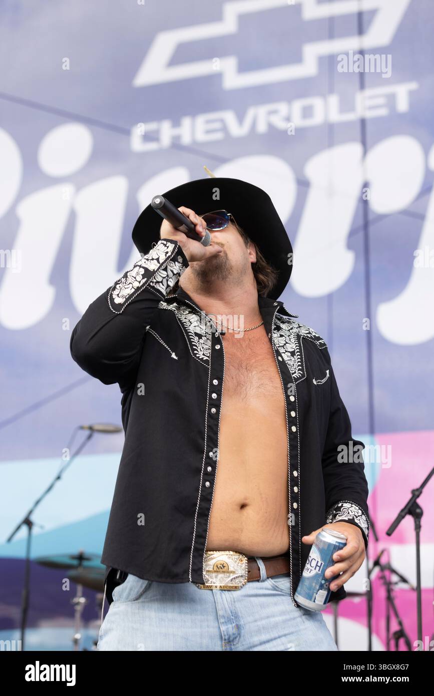 NASHVILLE, TENNESSEE - JUNE 5, 2025: Country singer Gavin Adcock ...