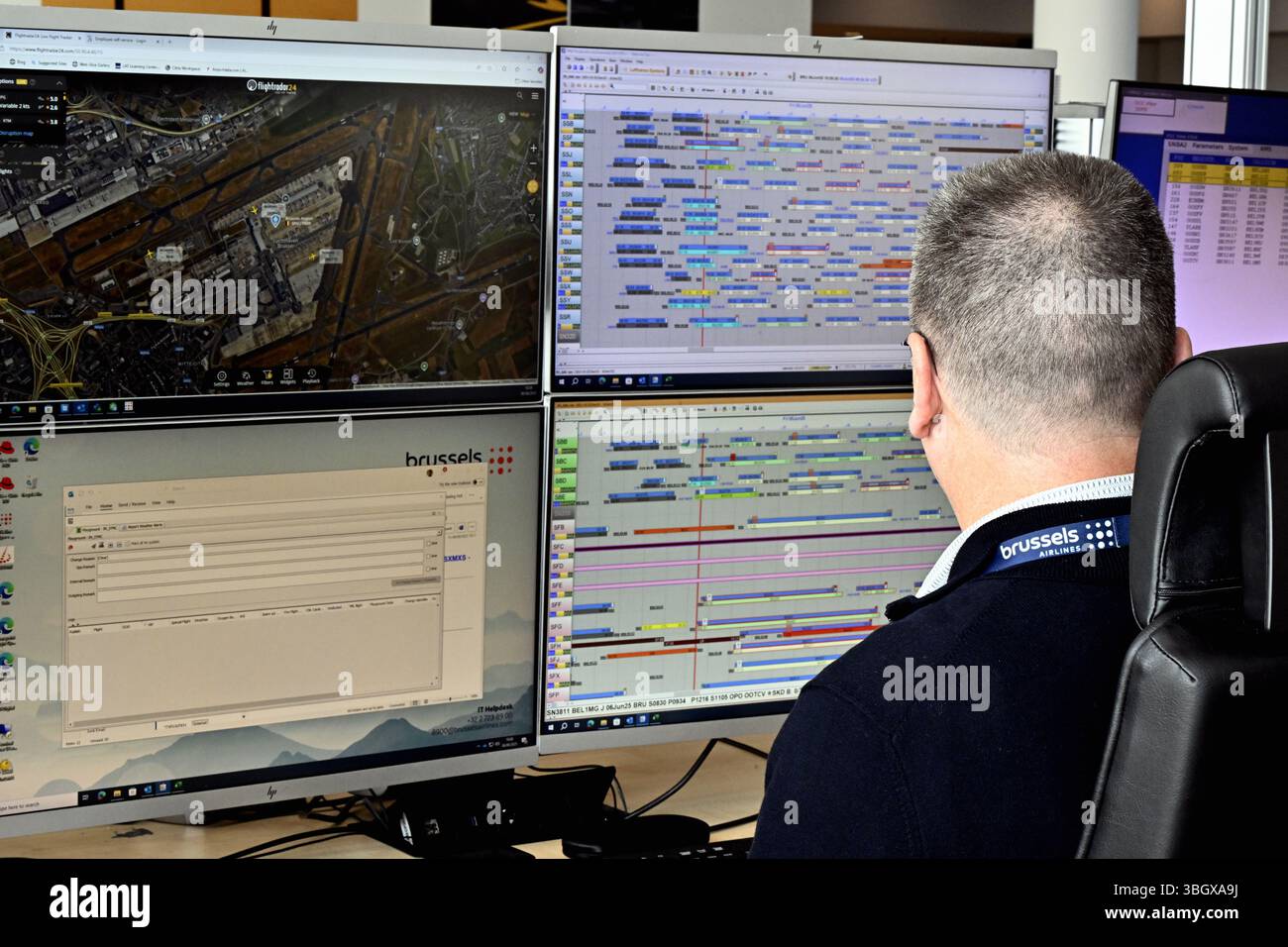 Zaventem, Belgium. 06th June, 2025. a visit to the Airport Operations ...