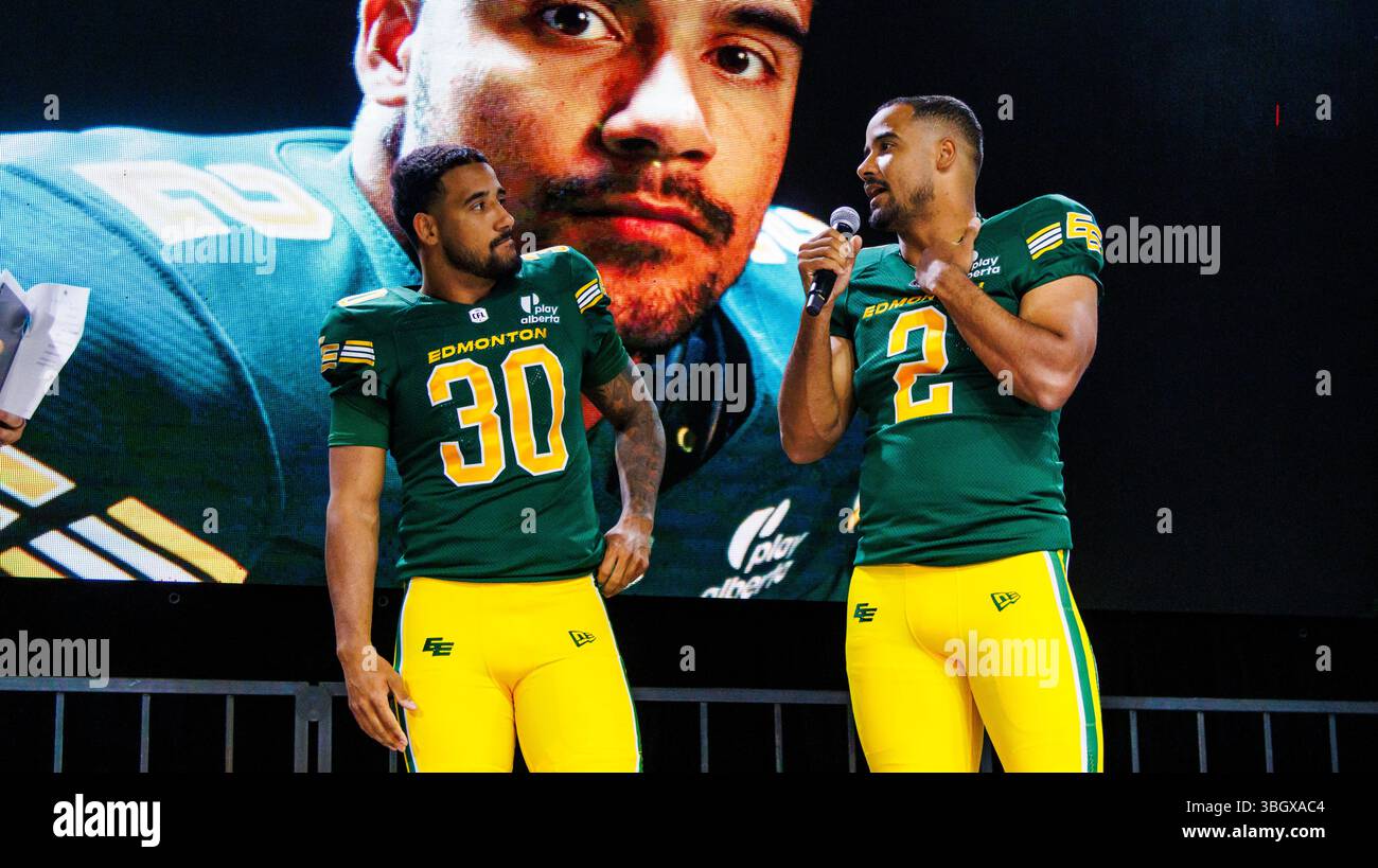 Edmonton, Canada. 05th June, 2025. Edmonton Elks Quarterback (2) Tre ...