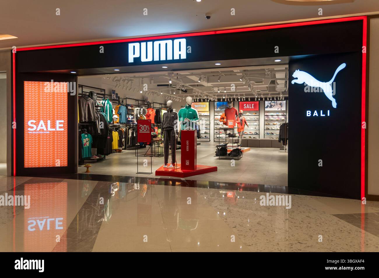 Bali, Indonesia - Dec 17, 2024: Icon Bali Mall in Bali. Store front for ...