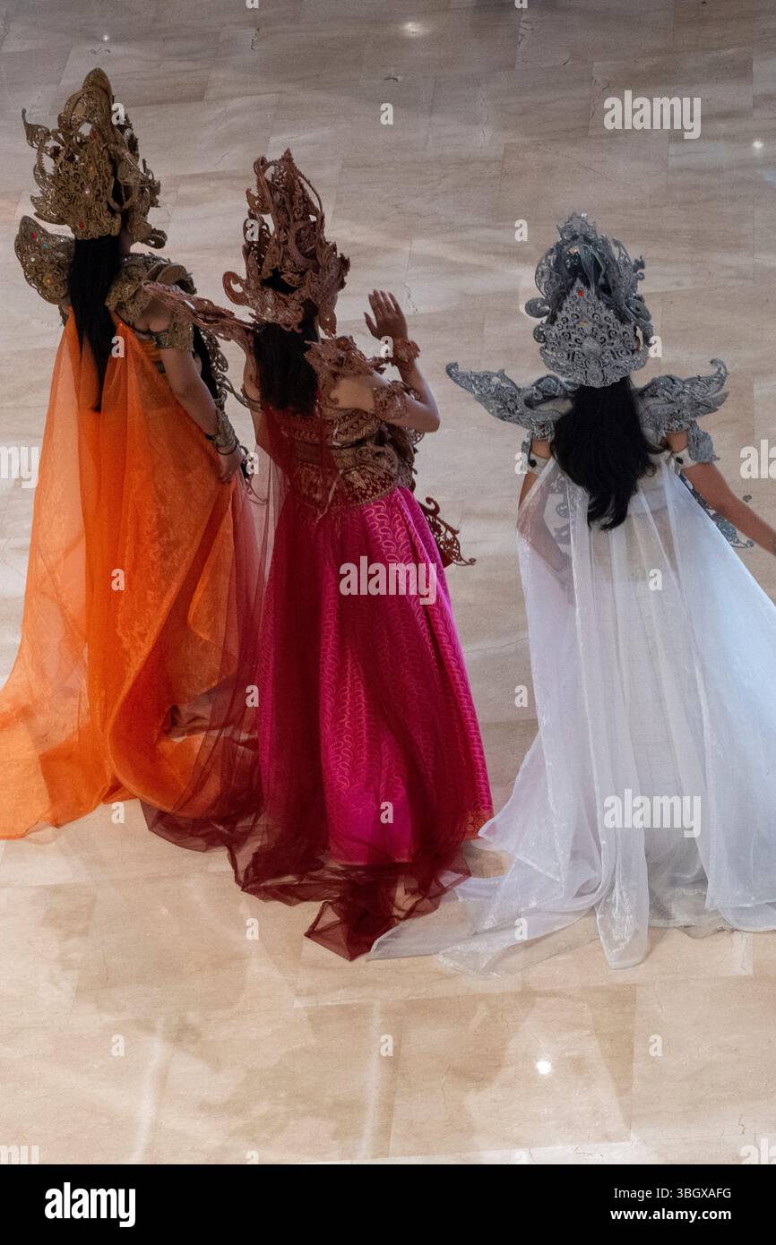 Bali, Indonesia - Dec 17, 2024: Icon Bali Mall in Bali. Three women in ...
