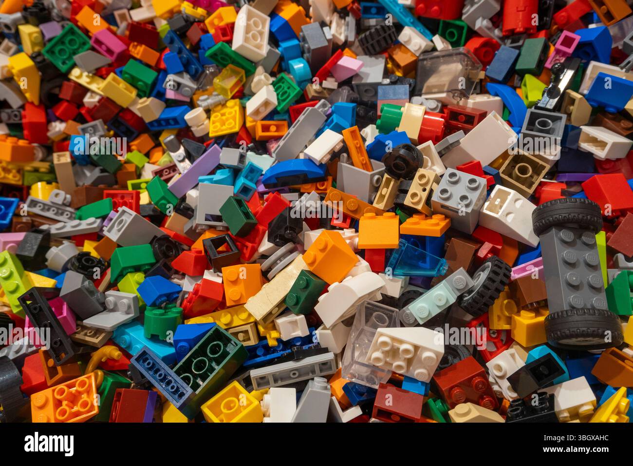 Bali, Indonesia - Dec 17, 2024: A pile of colourful legos. The Legos ...