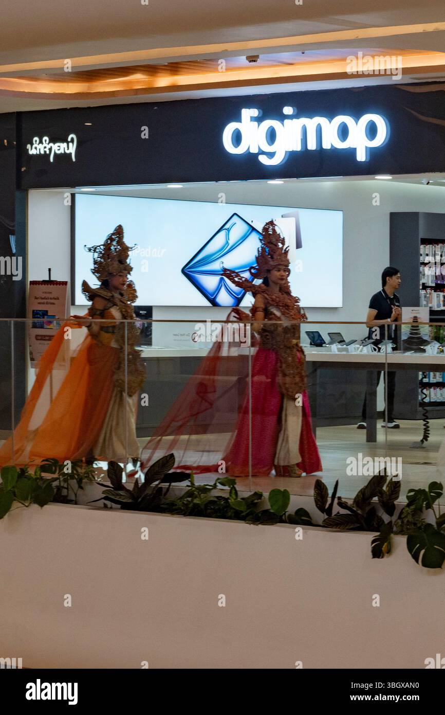 Bali, Indonesia - Dec 17, 2024: Icon Bali Mall in Bali. Two women in ...