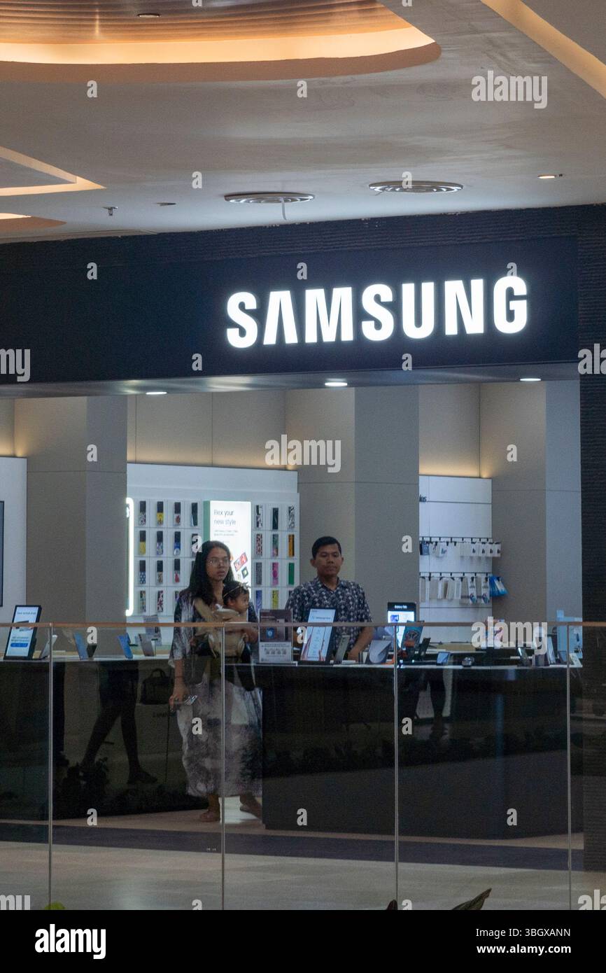 Bali, Indonesia - Dec 17, 2024: Icon Bali Mall in Bali. Samsung store ...