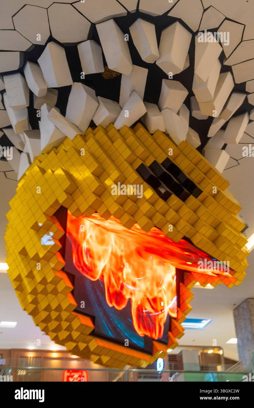 Bali, Indonesia - Dec 17, 2024: Icon Bali Mall in Bali. Large yellow ...