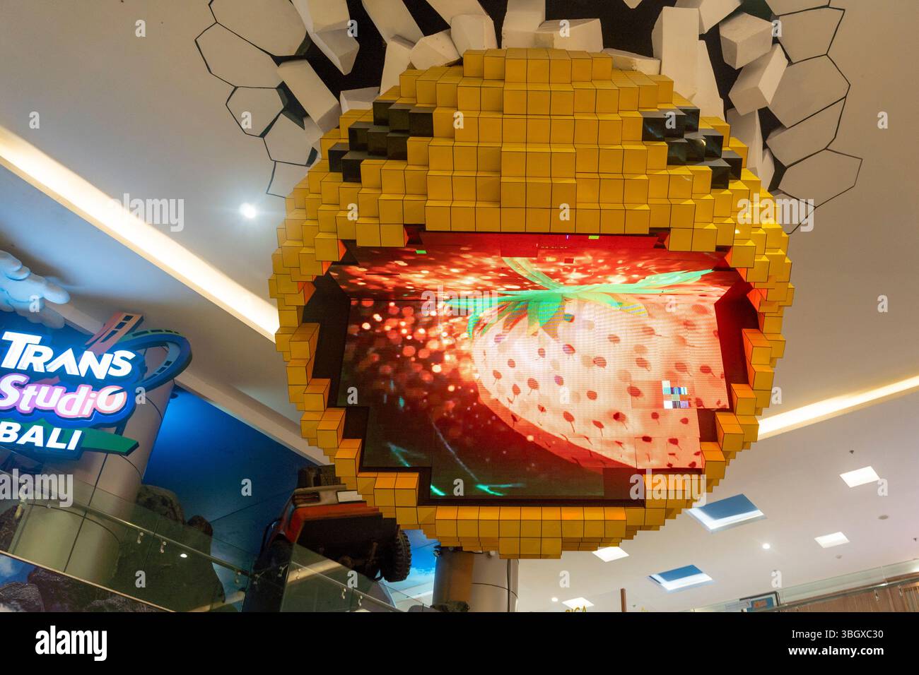 Bali, Indonesia - Dec 17, 2024: Icon Bali Mall in Bali. Large yellow ...