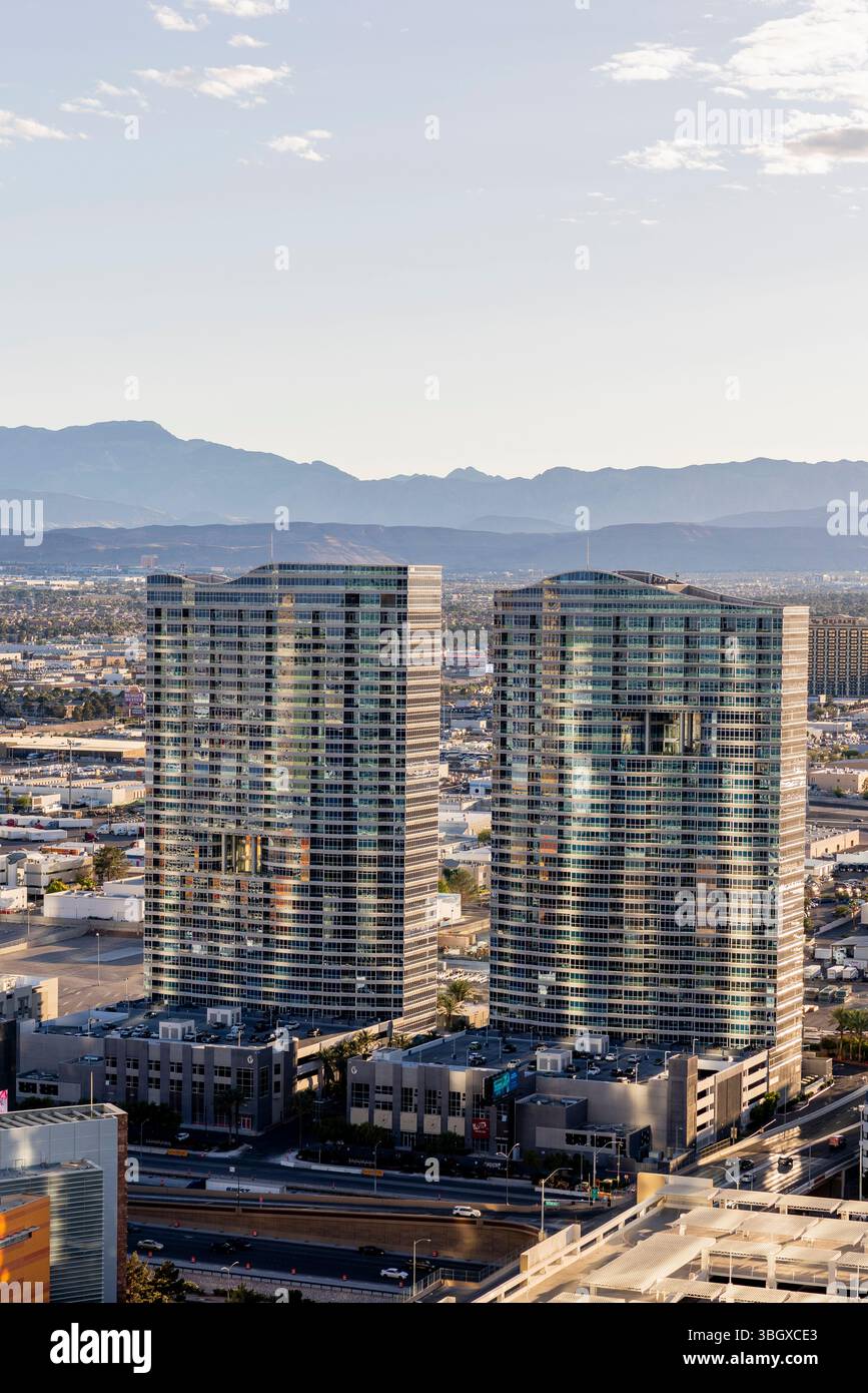 Residential Towers next to Strip Las Vegas, Nevada Stock Photo - Alamy
