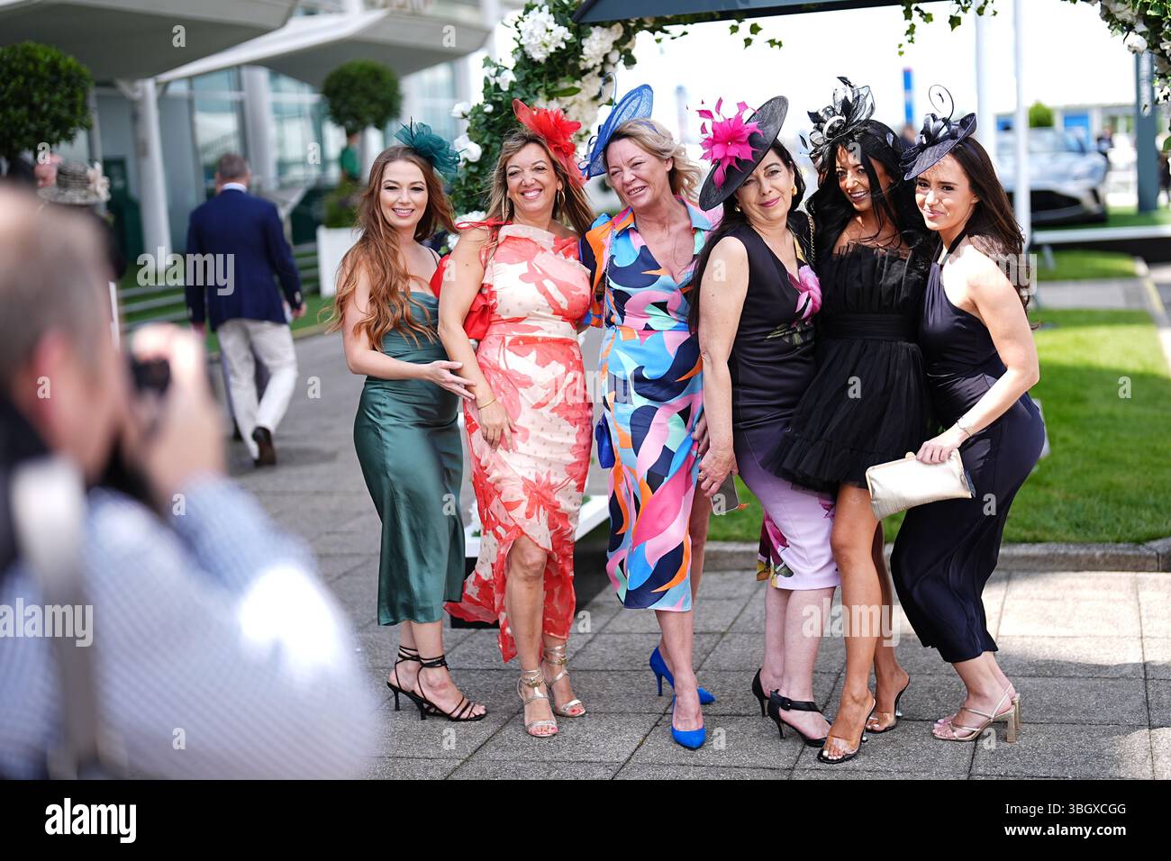 Racegoers during Ladies Day of the Betfred Derby Festival at Epsom ...