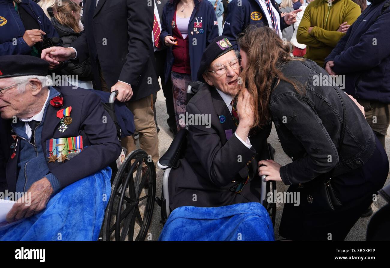 D-Day veteran and Ambassador for the British Normandy Memorial Ken Hay ...