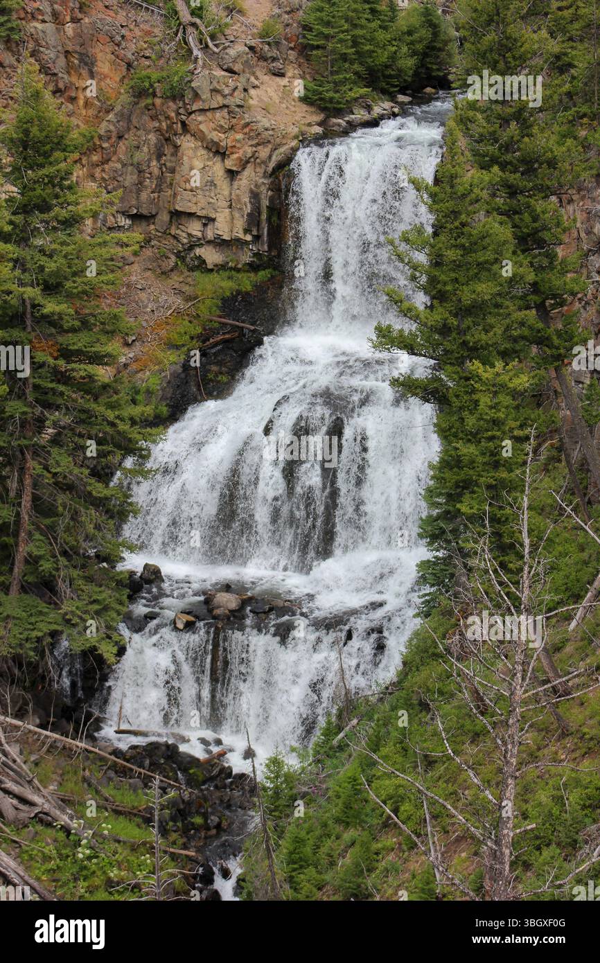 Water flows down creates rippling hi-res stock photography and images ...