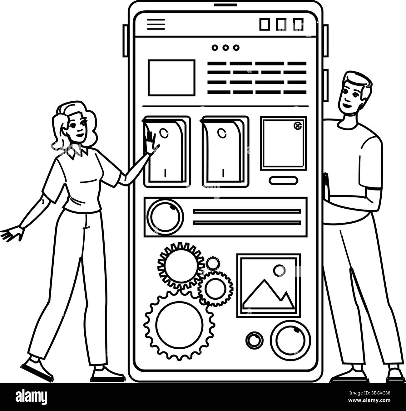 Software dashboard Black and White Stock Photos & Images - Alamy