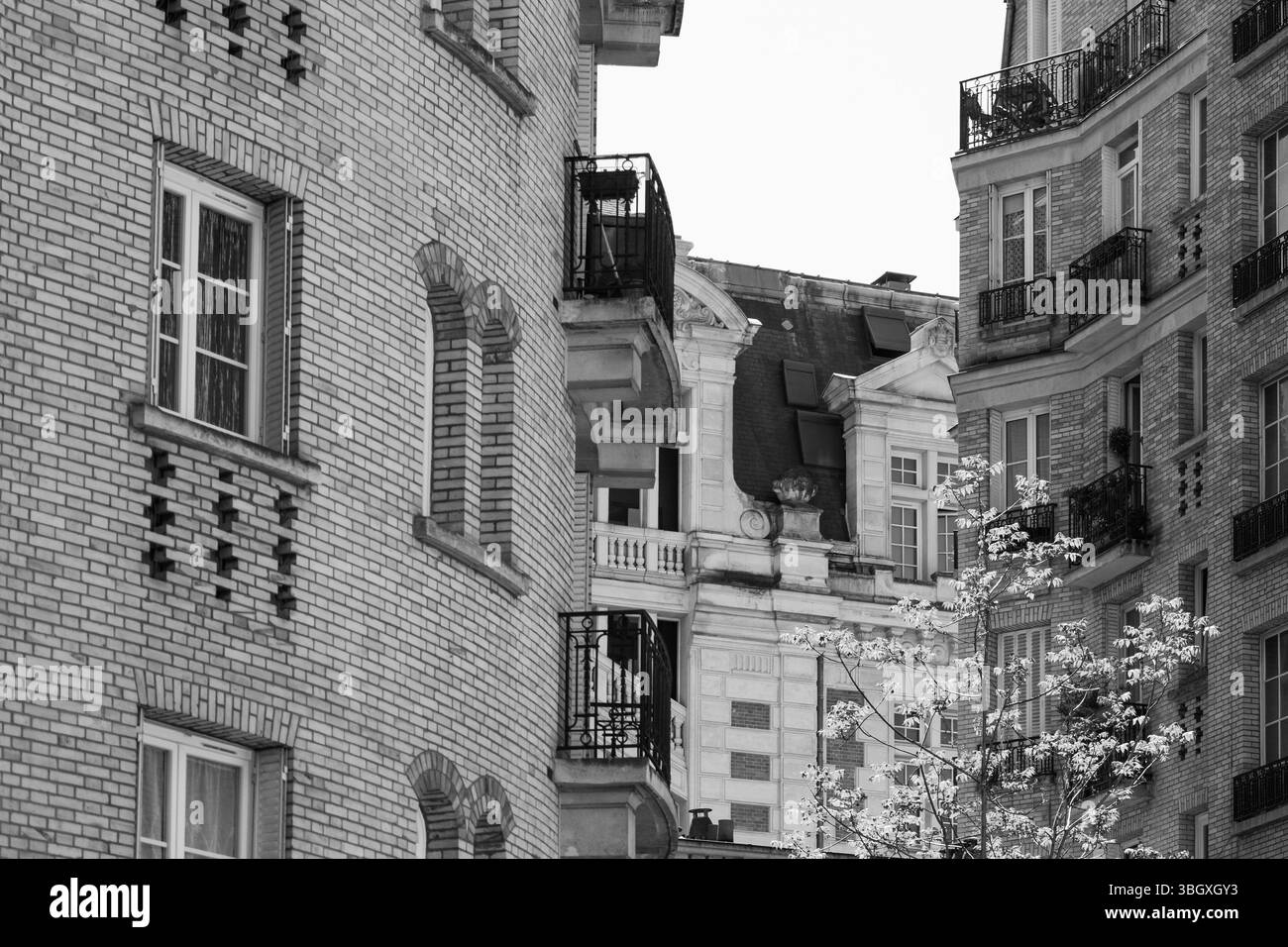 Classic stone buildings in Black and White Stock Photos & Images - Alamy