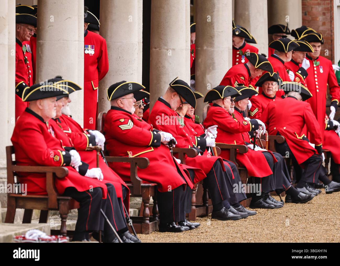 London, UK. 05th June 2025. Chelsea Pensioners at the parade. The ...