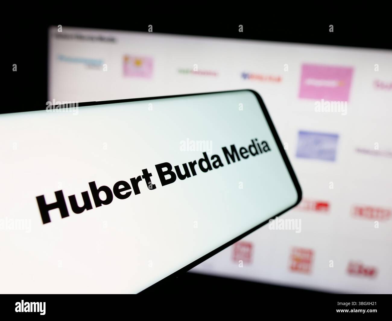 Stuttgart, Germany - 03-07-2025: Smartphone with logo of German company ...