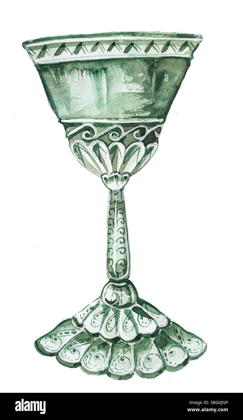 Magical potion design. Vintage bottle isolated on white. Old pharmacy ...