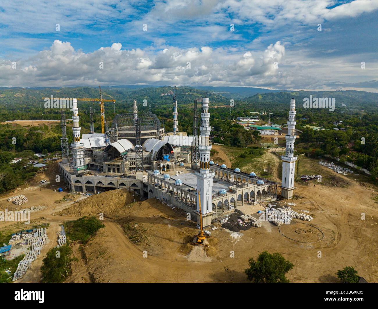Drone view of new mosque in Zamboanga City. Sadik Grand Mosque ...