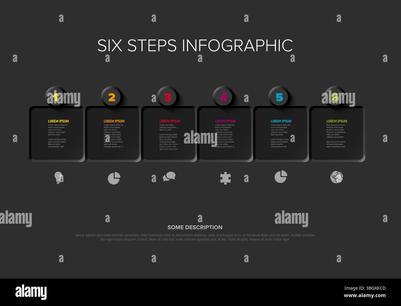 Six diagrams Stock Vector Images - Alamy