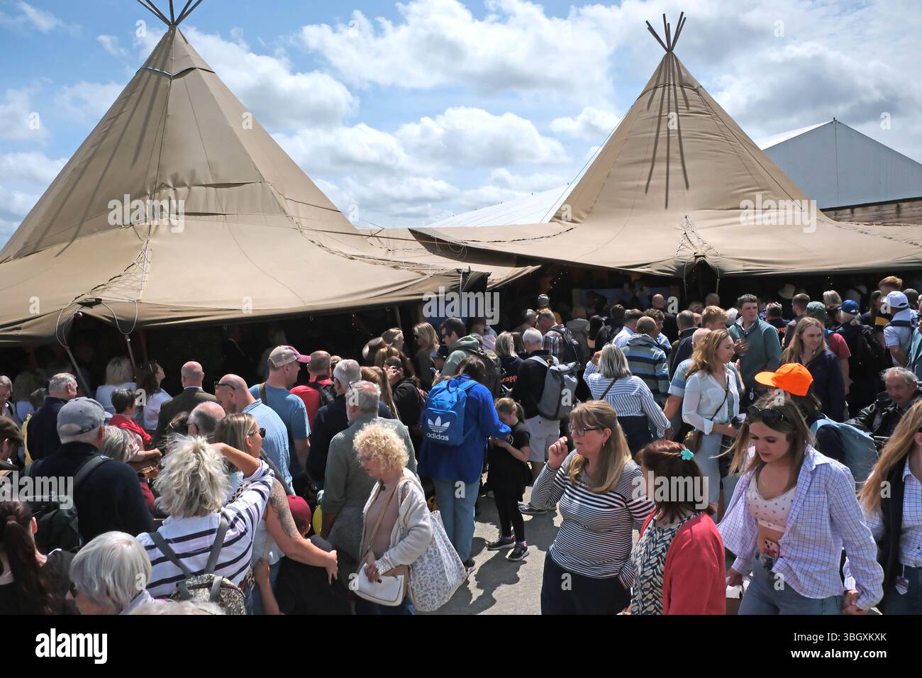 Visitors at the Royal Cornwall Show at the Royal Cornwall Showground ...