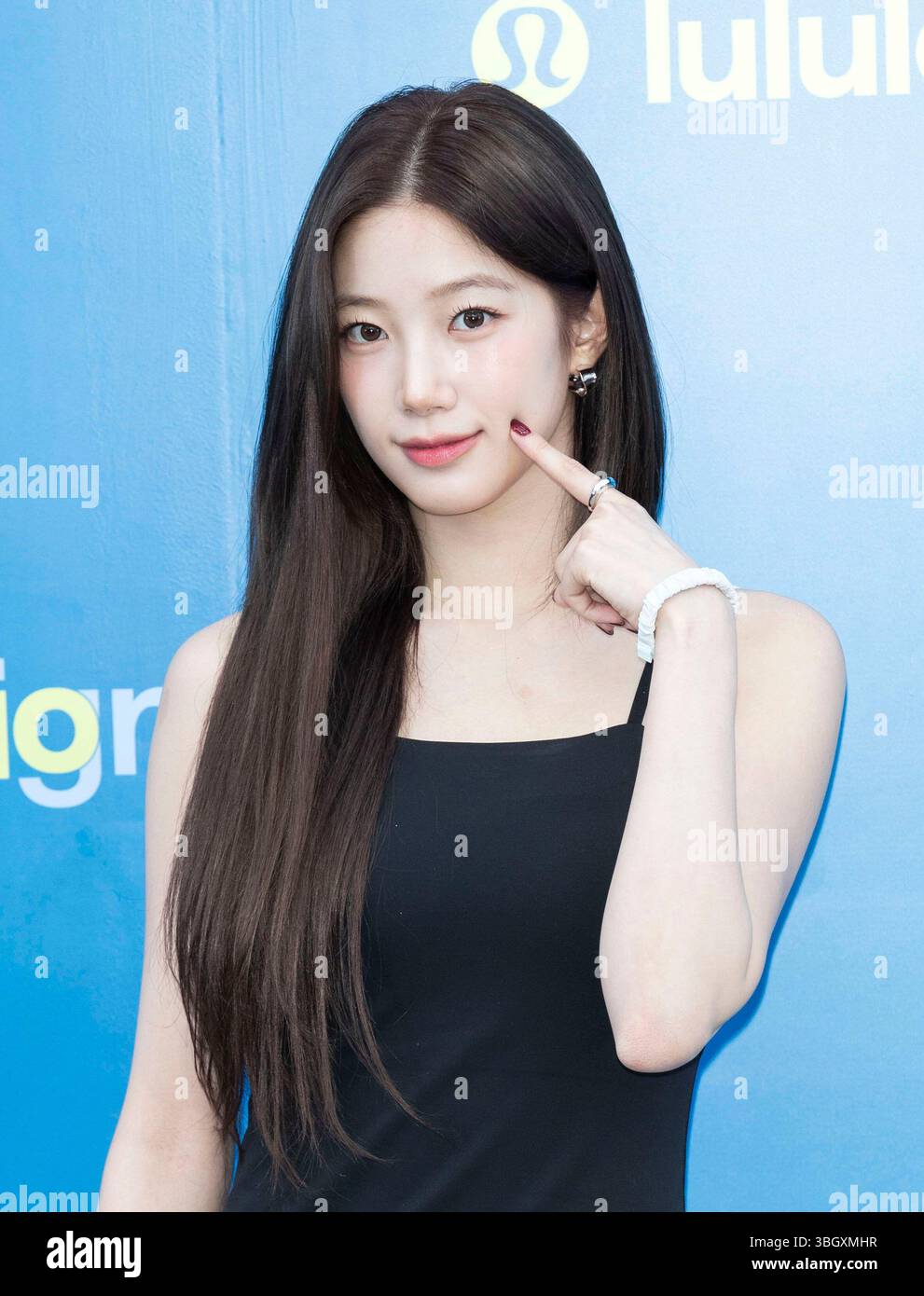 Seoul, South Korea. 5th June, 2025. Japanese singer Kazuha, member of K-Pop girl group LE ...