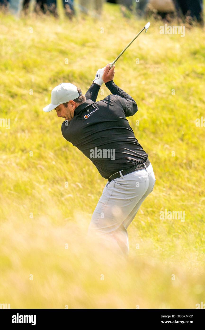 AMSTERDAM, THE NETHERLANDS - JUNE 6: Francesco Molinari of Italy during ...
