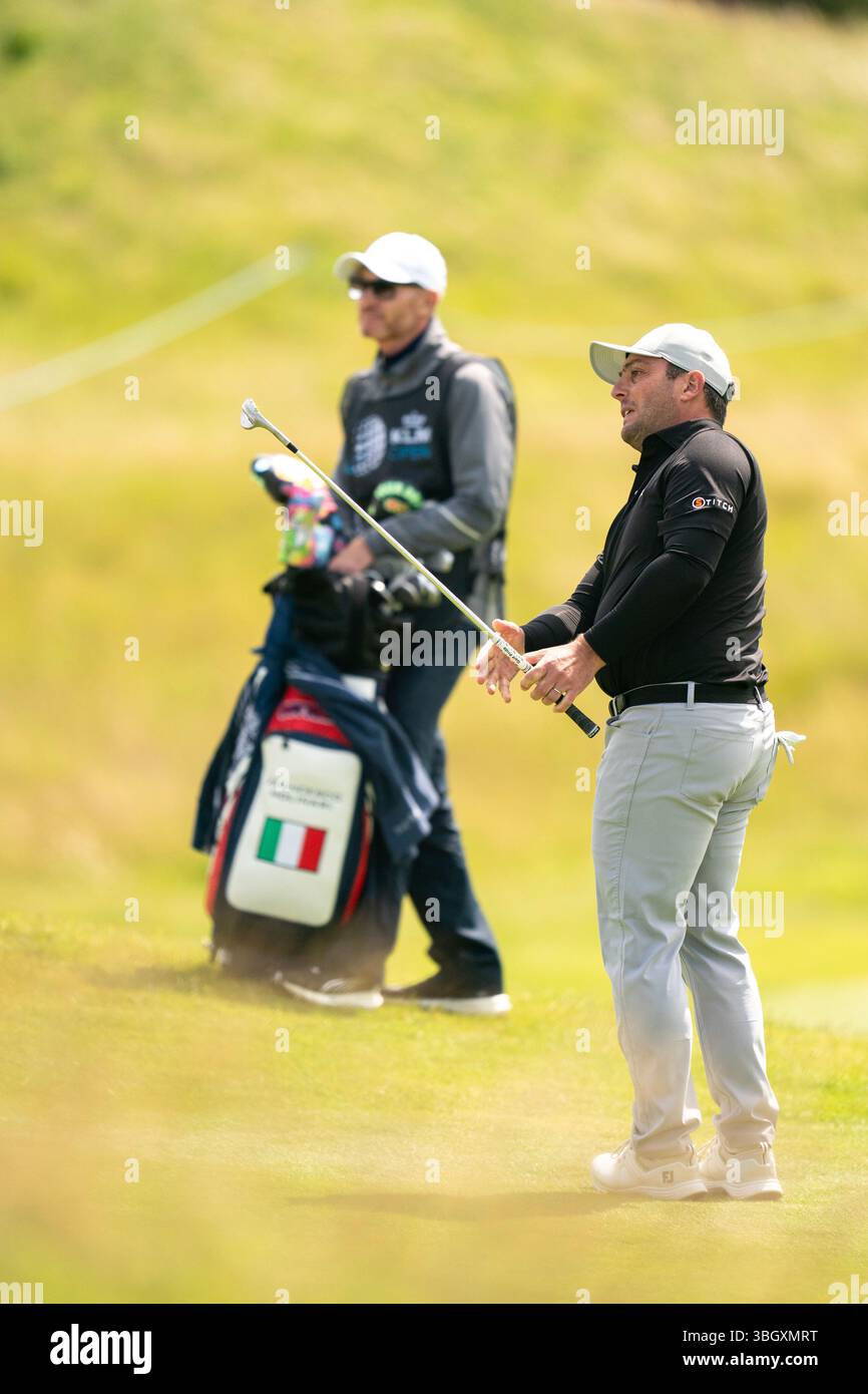 AMSTERDAM, THE NETHERLANDS - JUNE 6: Francesco Molinari of Italy during ...