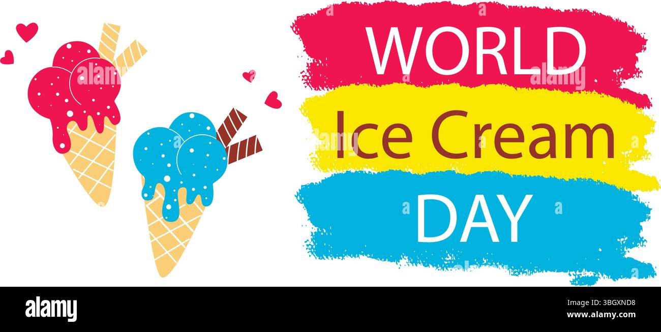 World Ice Cream Day banner Stock Vector Image & Art - Alamy