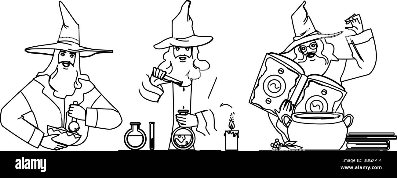 old alchemist vector Stock Vector Image & Art - Alamy