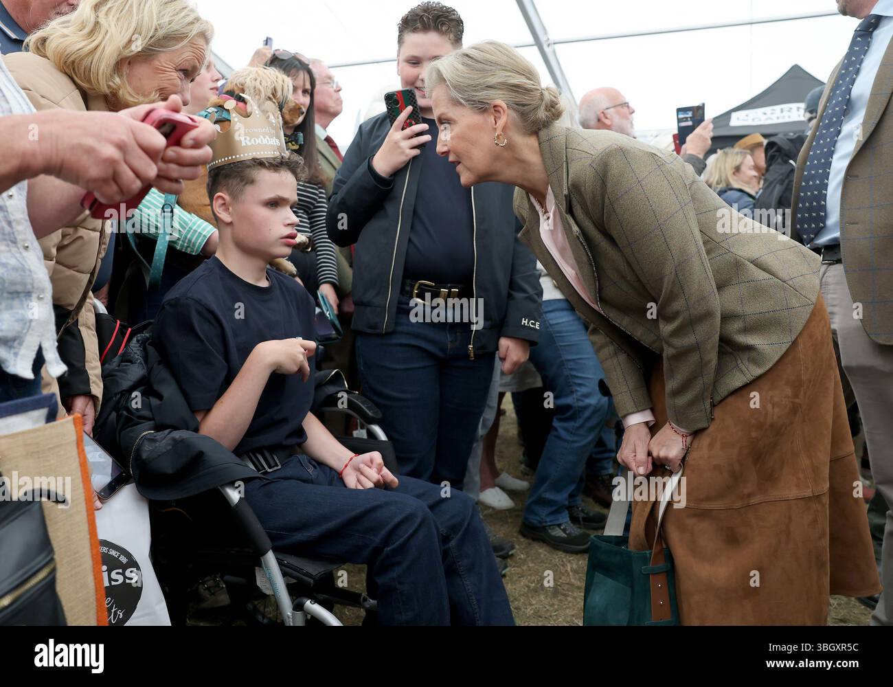 The Duchess of Edinburgh, attending the Royal Cornwall Show at the ...