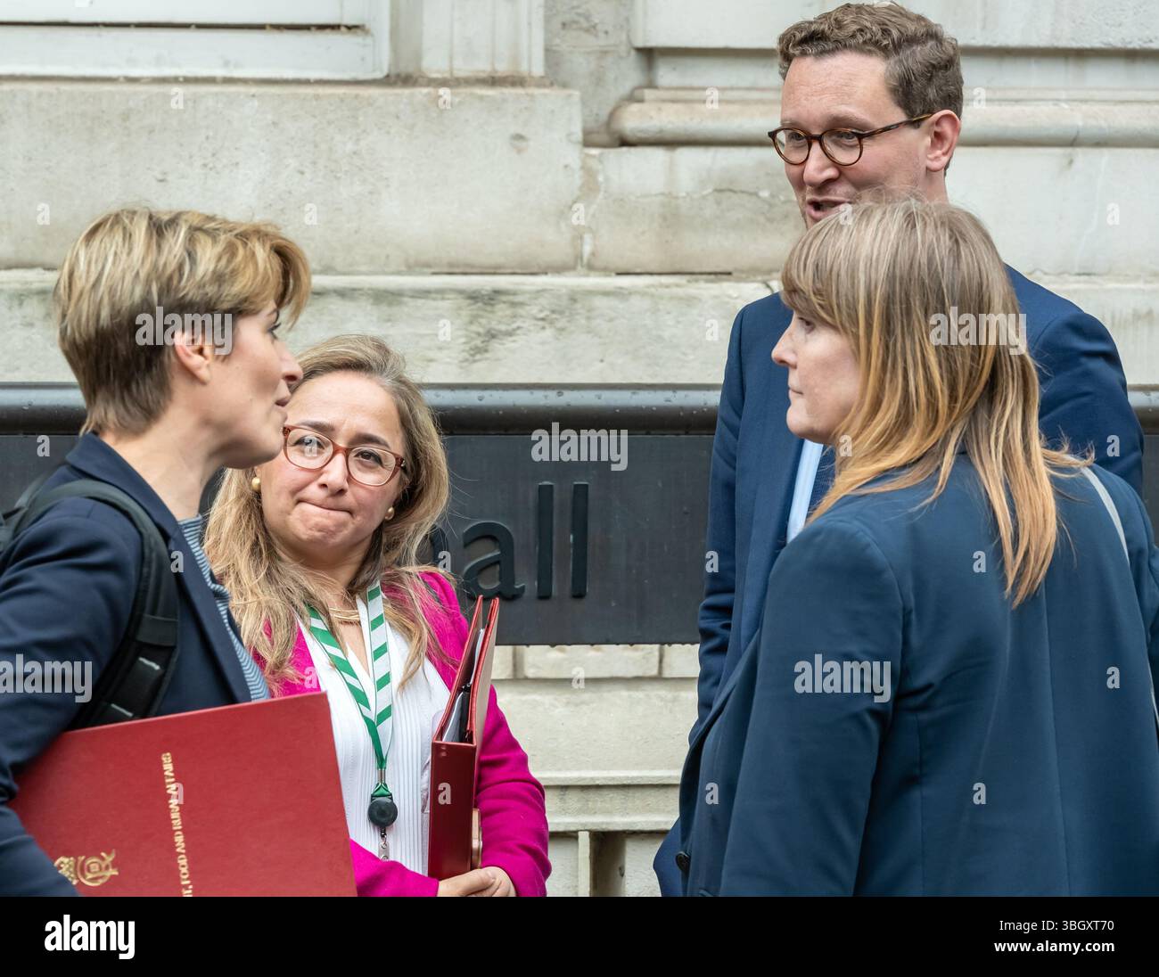Labour MPs Emma Hardy, Feryal Clarke, Darren Jones and Sarah Jones in ...
