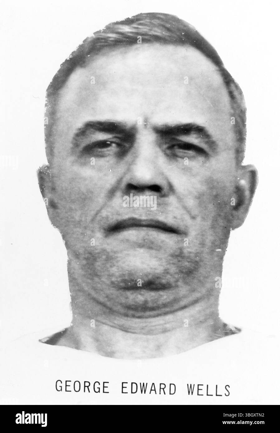FBI photograph of George Edward Wells, a convicted murderer. 25 March ...