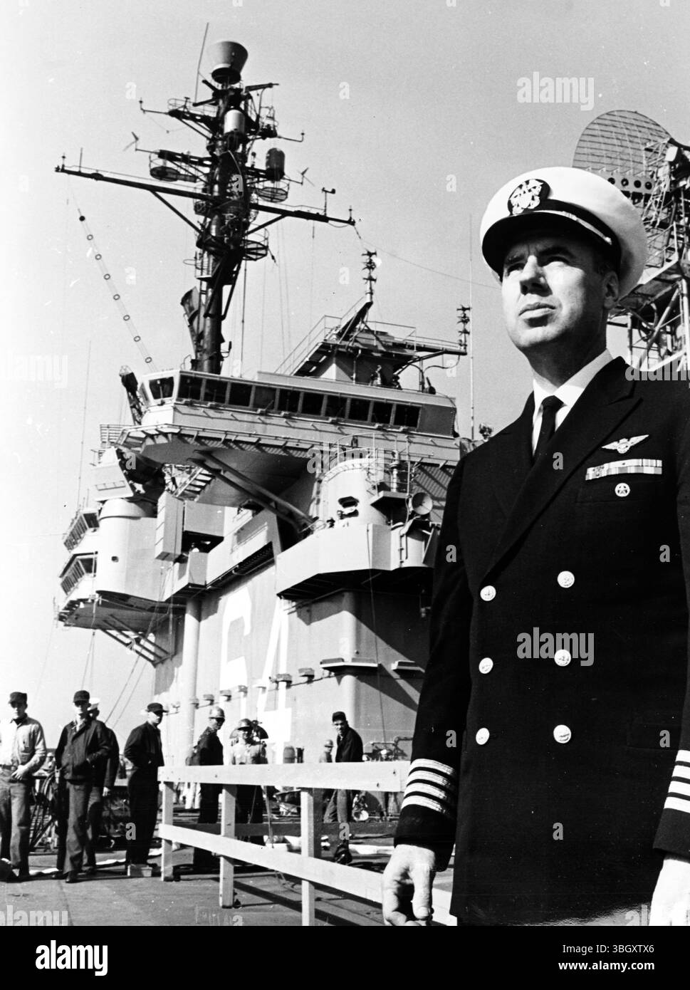 Captain Thomas J. Walker - prospective commander of the super carrier ...