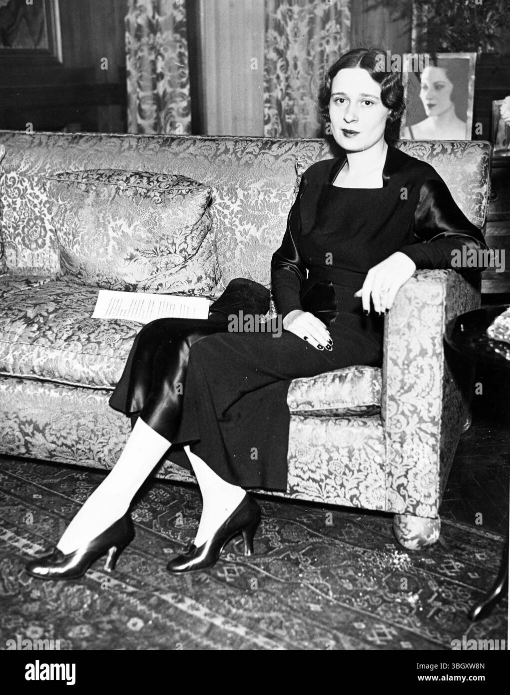 Mrs Warrior Morgan Vanderbilt at her New York home during a Supreme ...