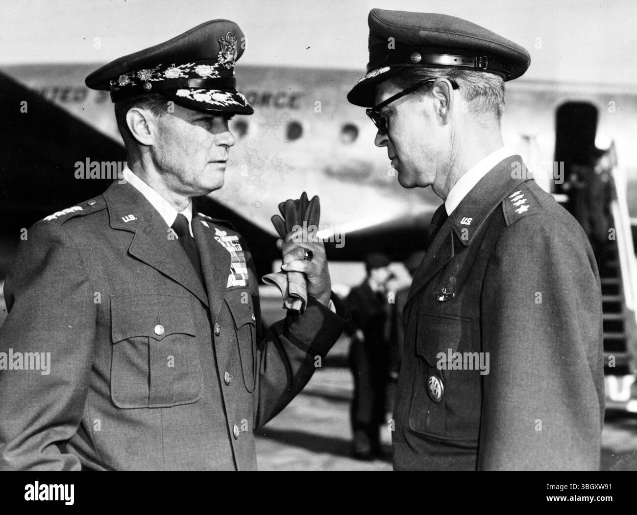Gen Hoyt Vandenberg (left) - United States Chief of Staff is received ...