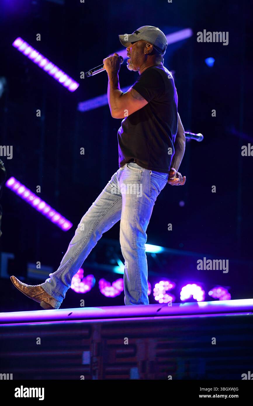 05 June 2025 - Nashville, Tennessee - Darius Rucker. 2025 CMA Fest ...