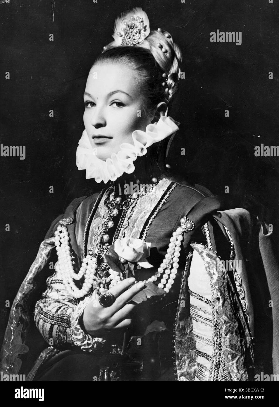 Marina Vlady - French actress, in her role as the Princess of Cleves ...