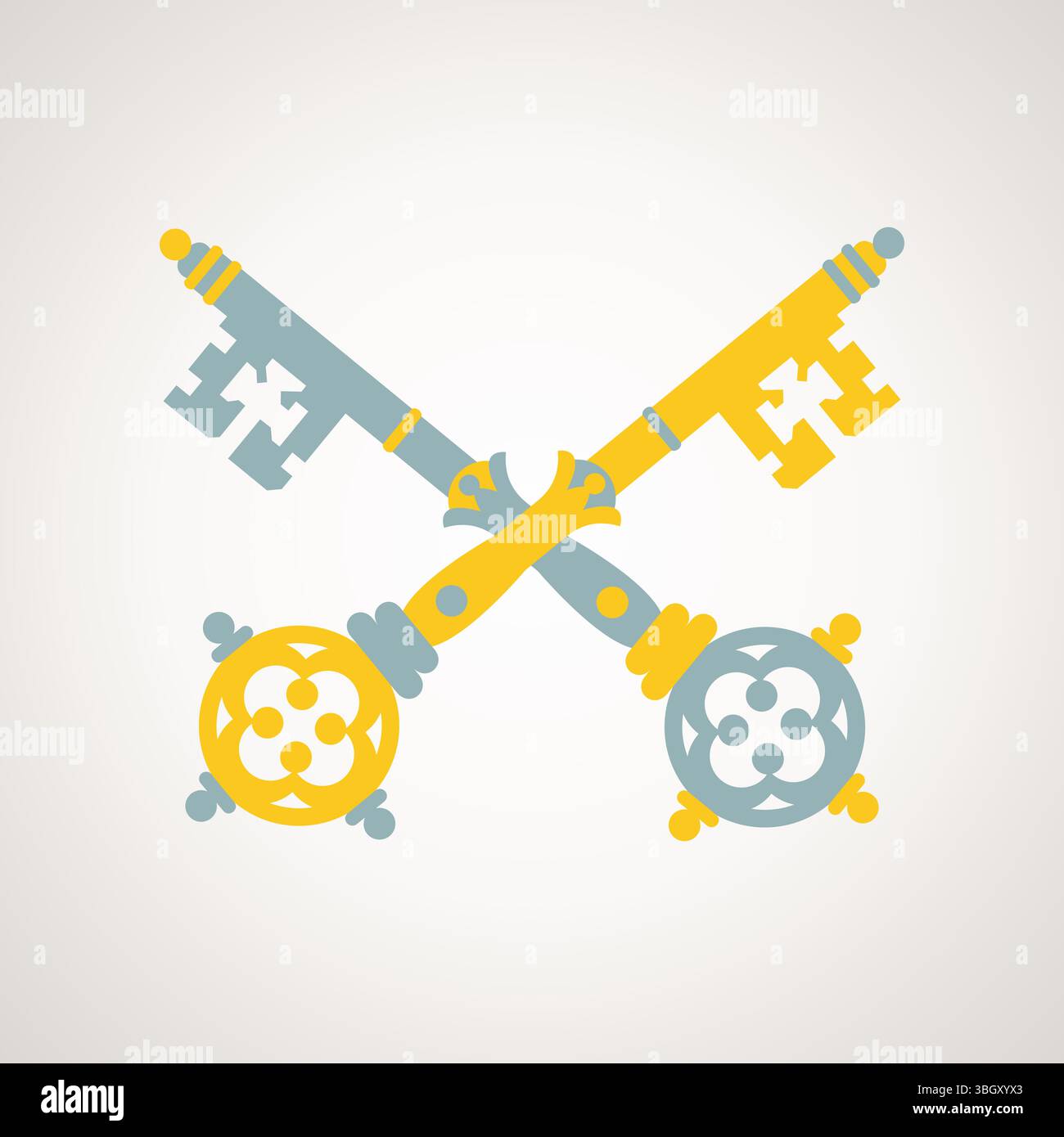 Keys - symbol from the flag of Vatican City Stock Vector Image & Art ...